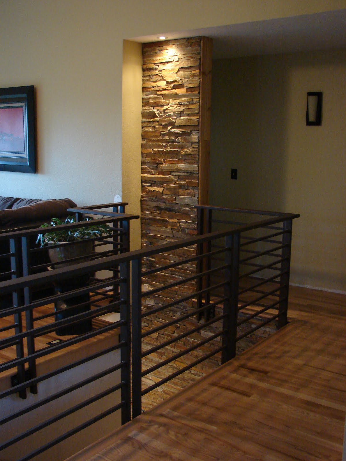 Architectural Metalworks: Wood & Cable railing-Stair Railing-Steel door