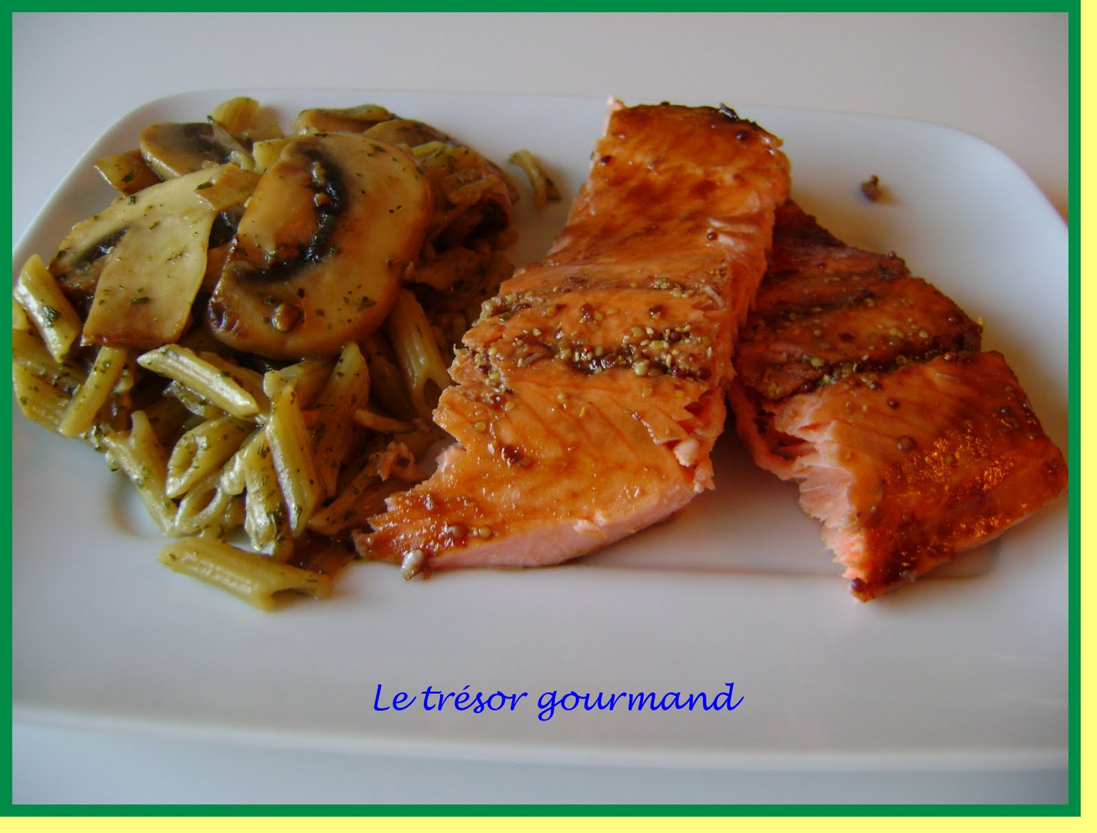 LE TRÉSOR GOURMAND: FILETS DE SAUMON ÉRABLE-BALSAMIQUE