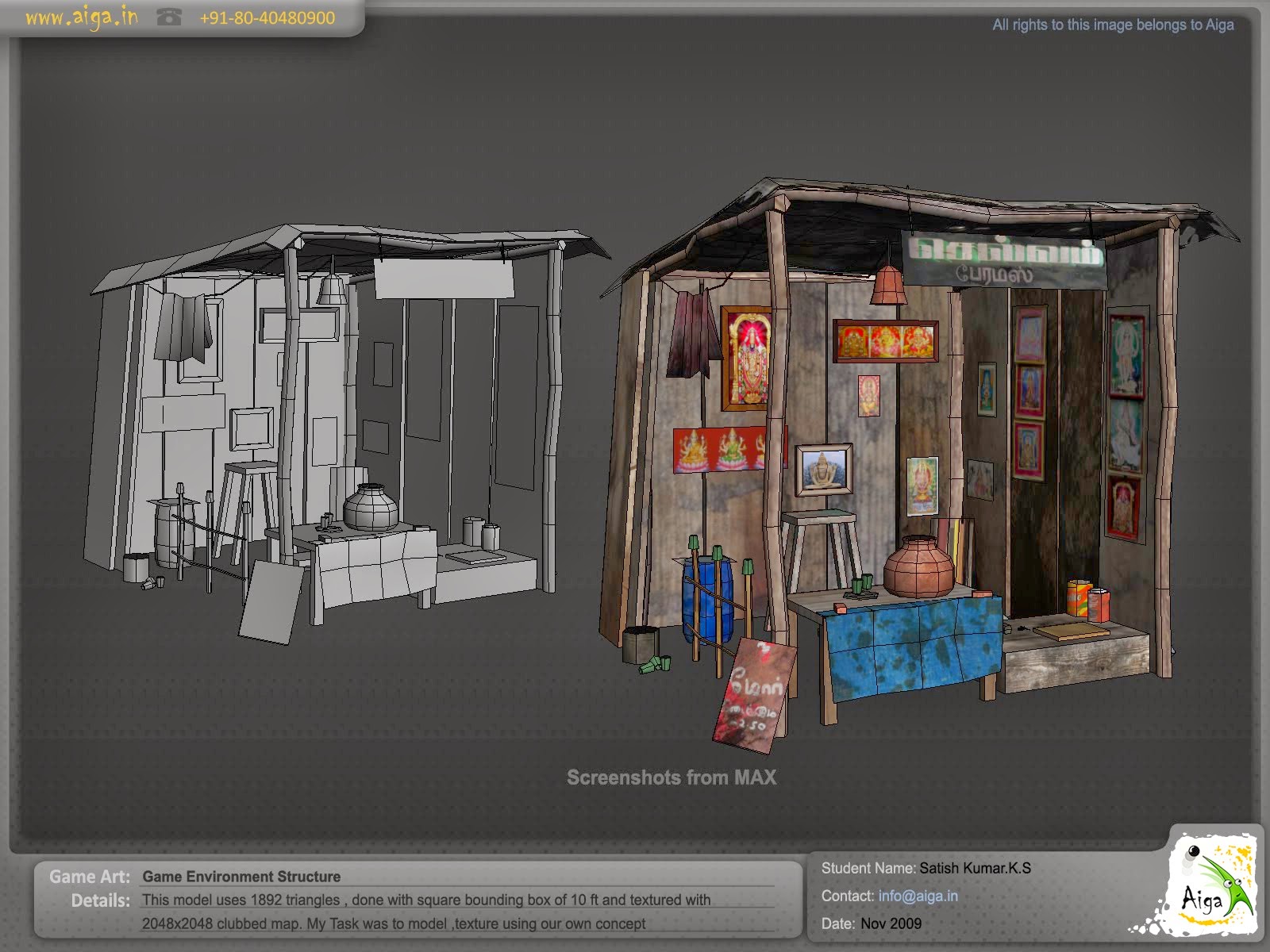 K.S.Satish Kumar Portfolio: Game Environment Structure