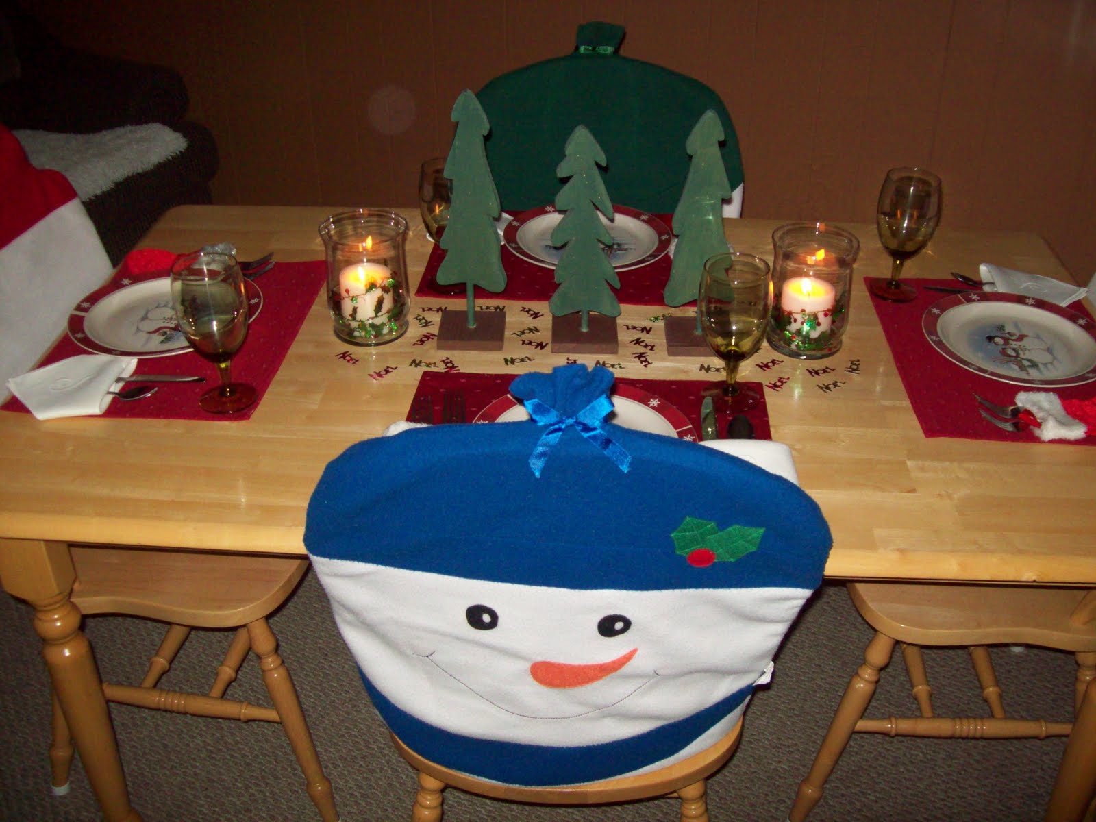 My Country Oven: A Snowman Table Just For Fun!