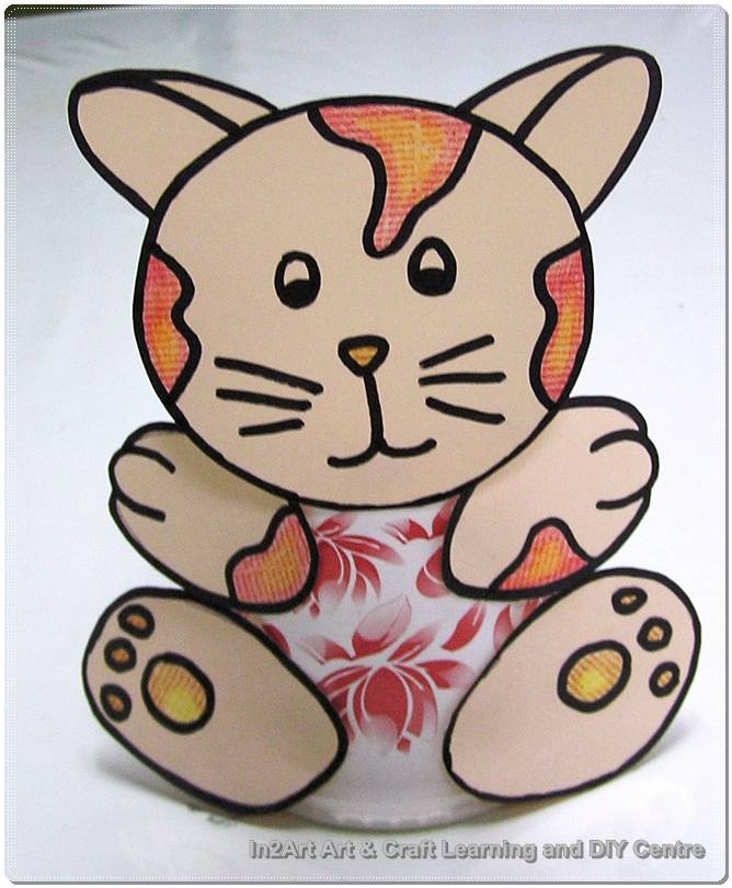 In2Art eBook: Paper Craft: Paper Cup Coin Box