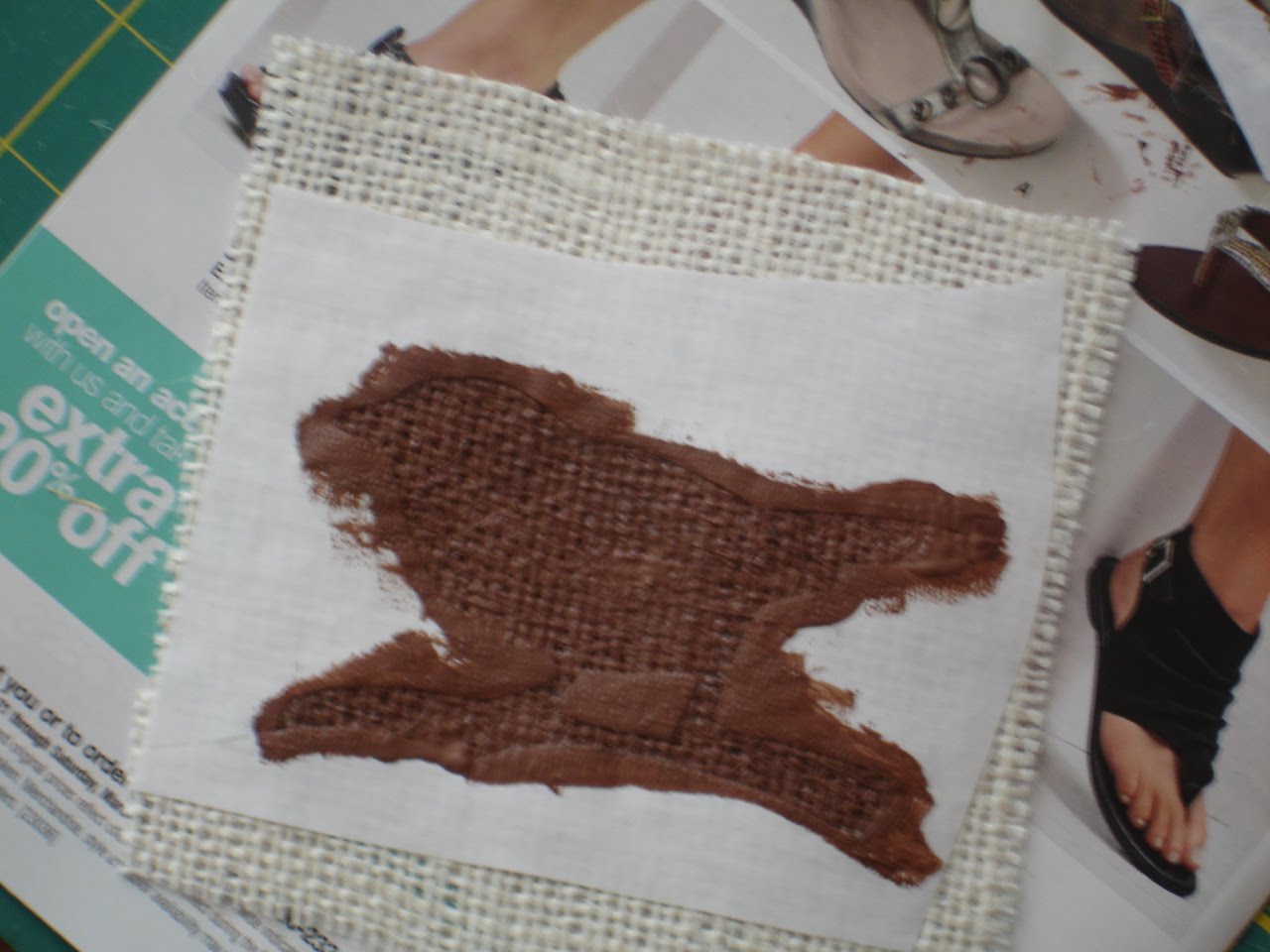 Black Kat's Design: It's Craft Time - Burlap and Freezer Paper Stencil ...