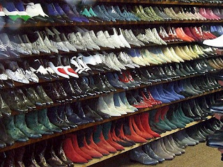 pretty percy vintage clothing: Rocco's hand made shoes