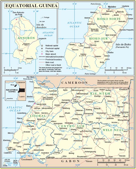 PAISES DEL MUNDO: África. Guinea Ecuatorial