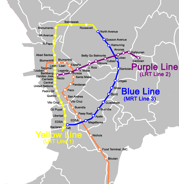 Map Of Railways In The Philippines