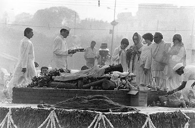 Rare Funeral Photos of Indira Gandhi