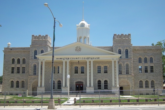 ABT UNK: Courthouse Christmas: Hamilton County, Hamilton, Texas