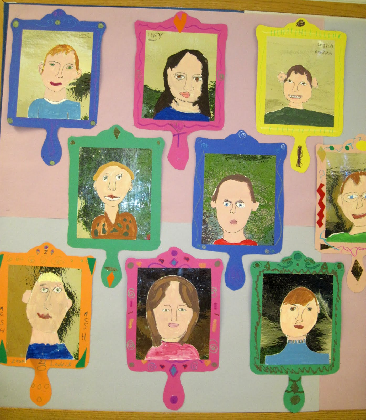 There's a Dragon in my Art Room: Self-Portraits, by awesome 3rd graders!