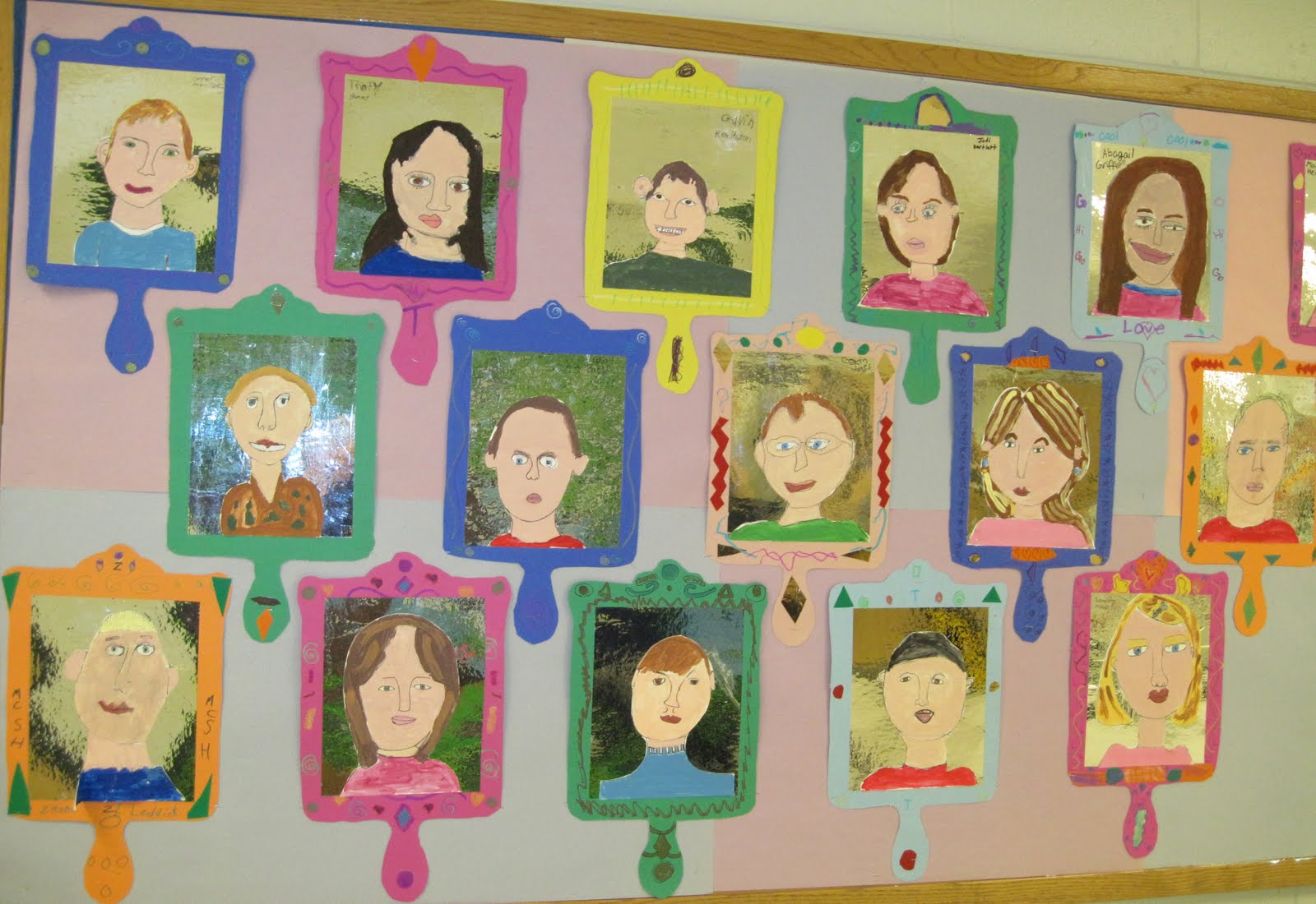 There's a Dragon in my Art Room: Self-Portraits, by awesome 3rd graders!