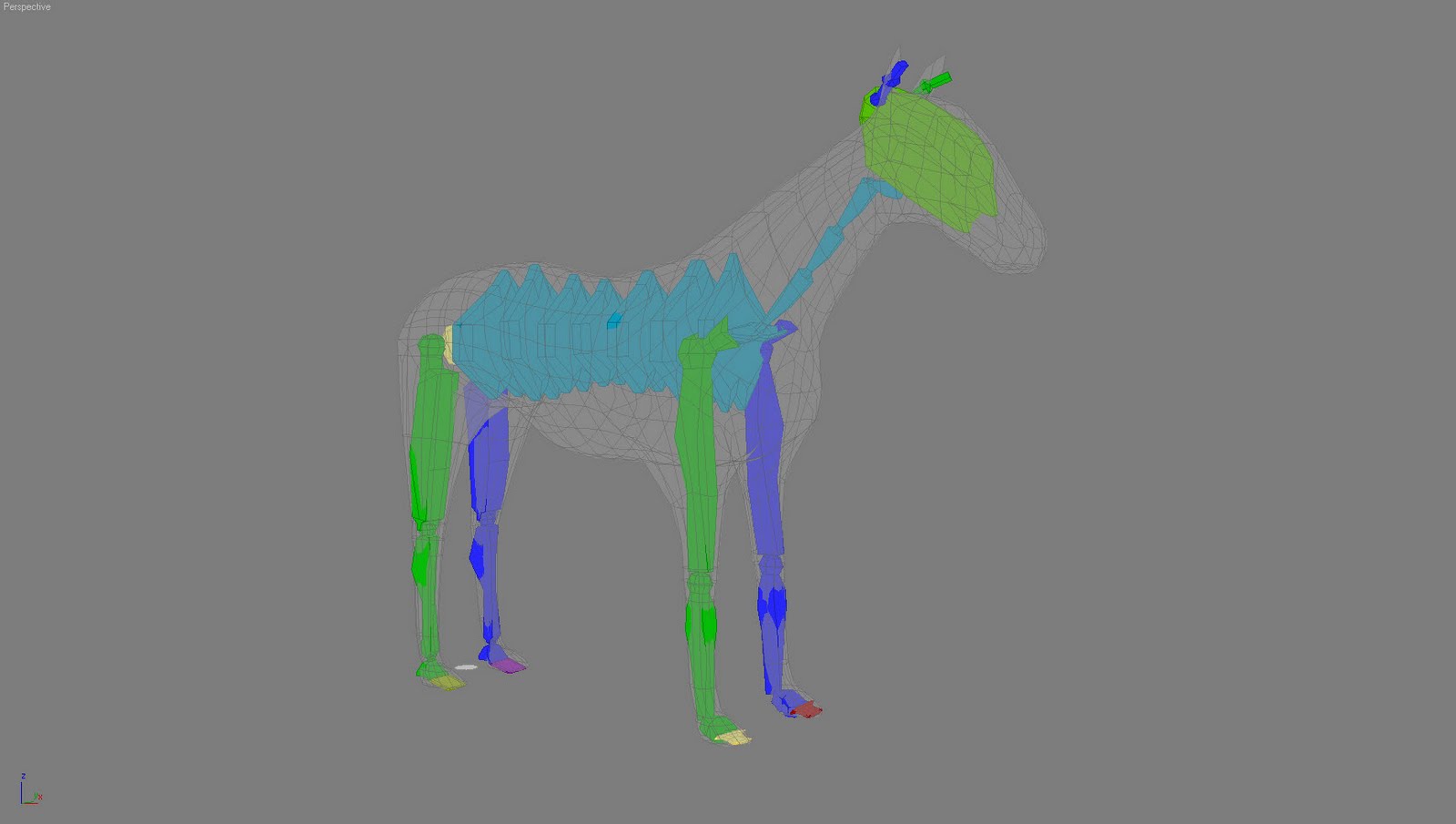 3DS Max Animation: horse biped