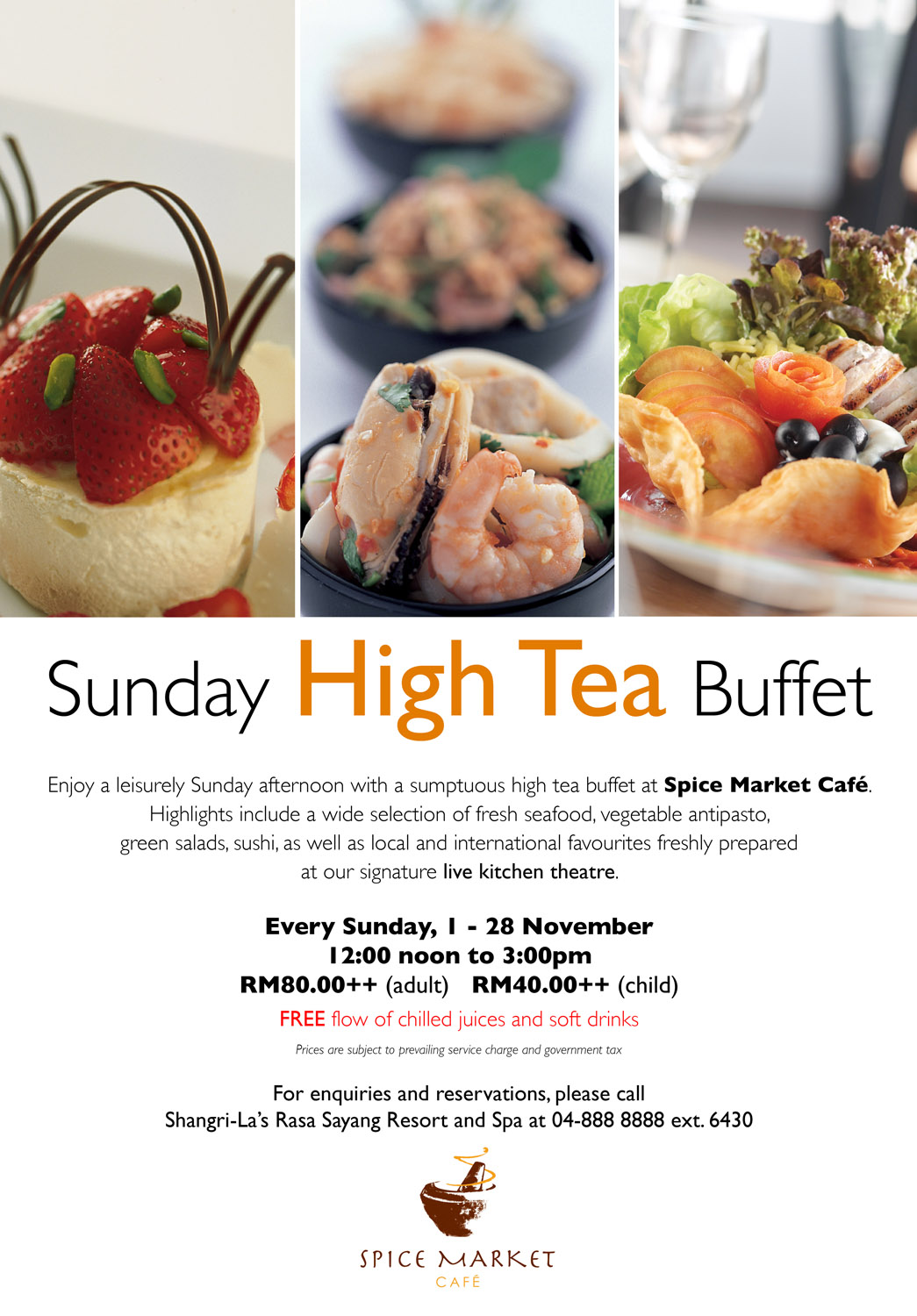 My Food Fetish: Spice Market Cafe Sunday High Tea Buffet