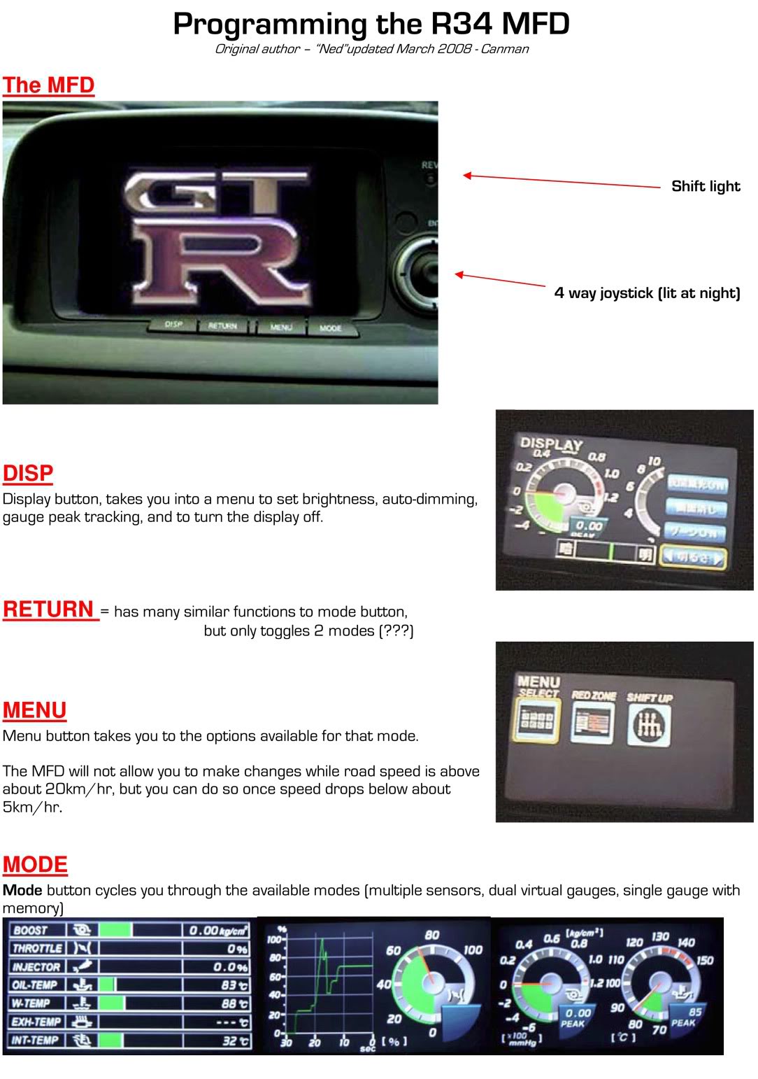 Nissan Skyline R34 MFD Display Swap into R33 R32