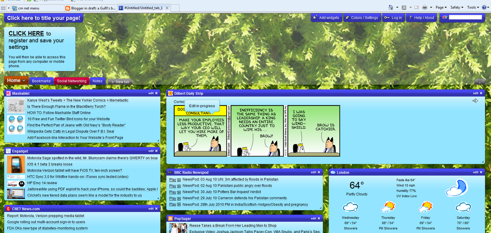 a GuRl's bLoG: PROTOPAGE