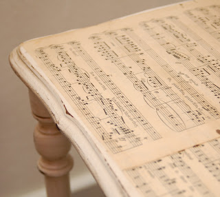 Sheet Music Side Table - Miss Mustard Seed