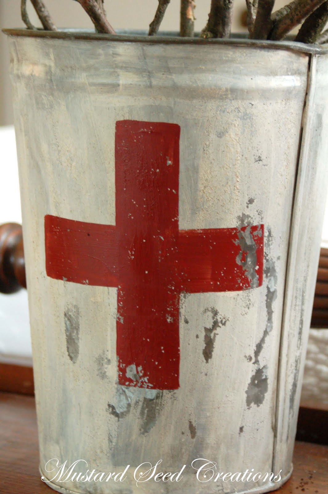 Painted Pail - Miss Mustard Seed