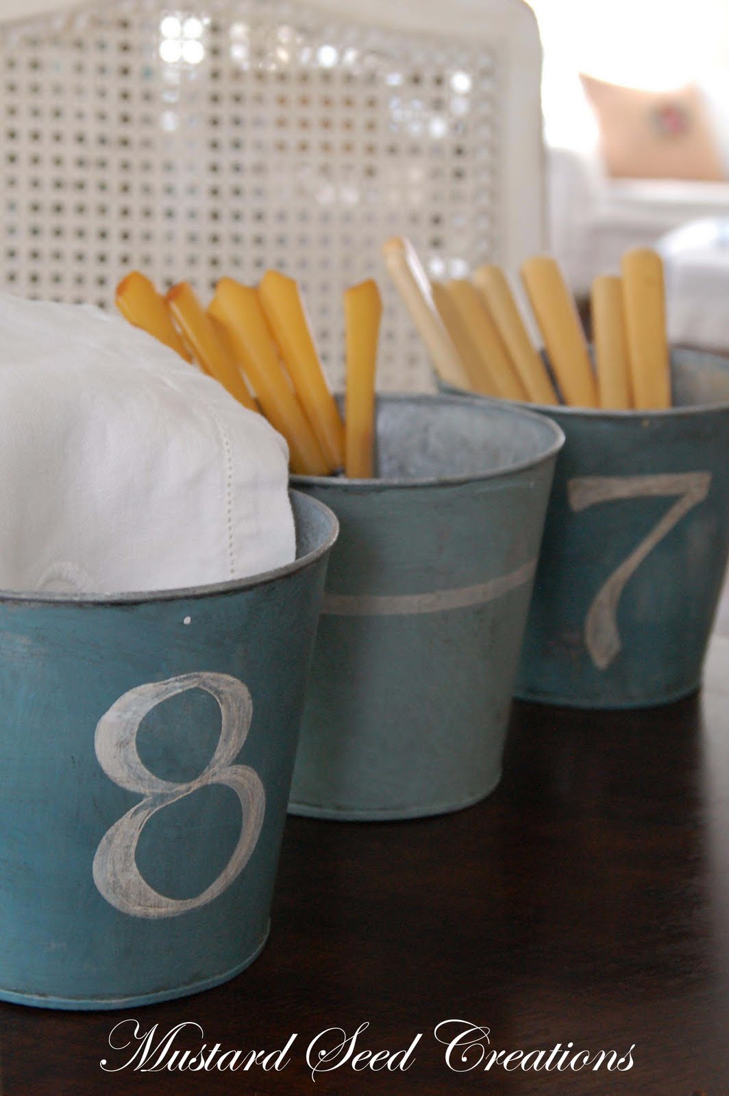 Painted Pail Tutorial | Miss Mustard Seed