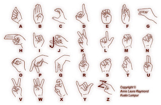 [ di*sini* hatiku*]: KOD TANGAN - BAHASA ISYARAT
