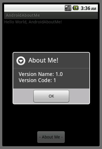 Android-er: About Me: PackageInfo.versionName and PackageInfo.versionCode