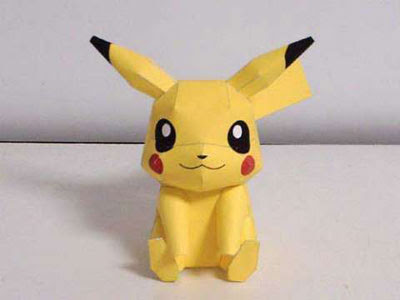 Cute Pokemon Pikachu Paper Toy : Pepakura Corner
