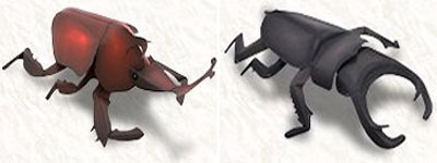 Insect - Stag & Atlas beetle paper model : Pepakura Corner