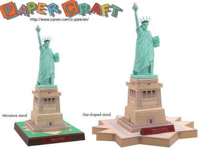 Landmark - Statue of Liberty Paper Model : Pepakura Corner