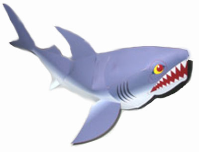Animal Shark Paper Model and Toy : Pepakura Corner