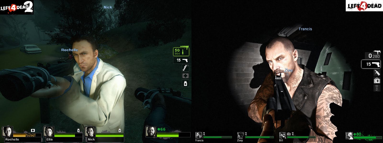 Game News 24 Update: Left 4 Dead vs. Left 4 Dead 2 - A graphic comparison