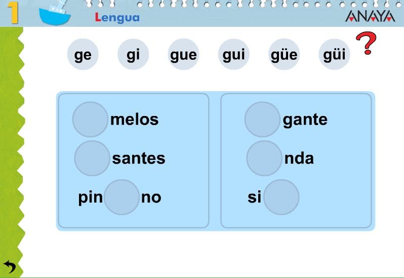 APRENDO EN PRIMARIA: GE, GI, GUE, GUI, GÜE, GÜI