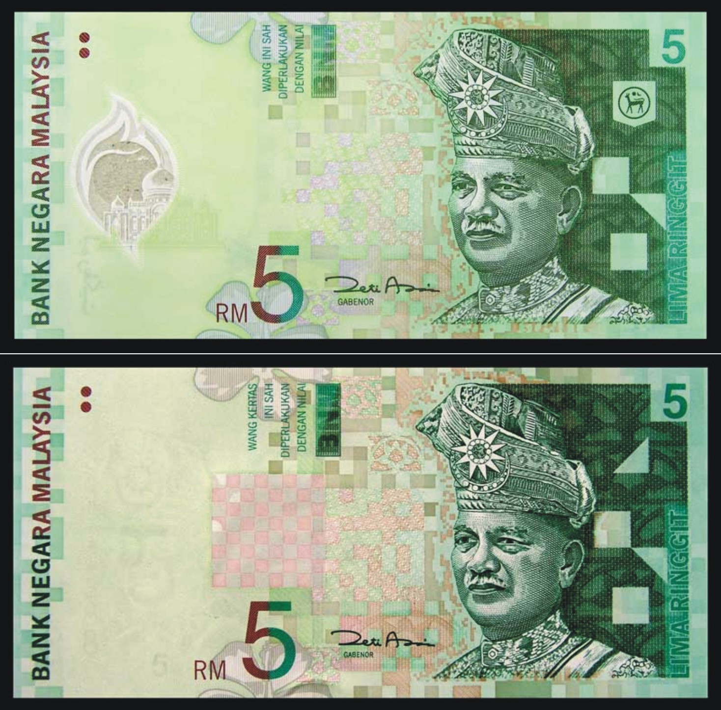 Langit Itu Biru, Awan Itu Putih: Perbezaan ciri fizikal wang kertas ...