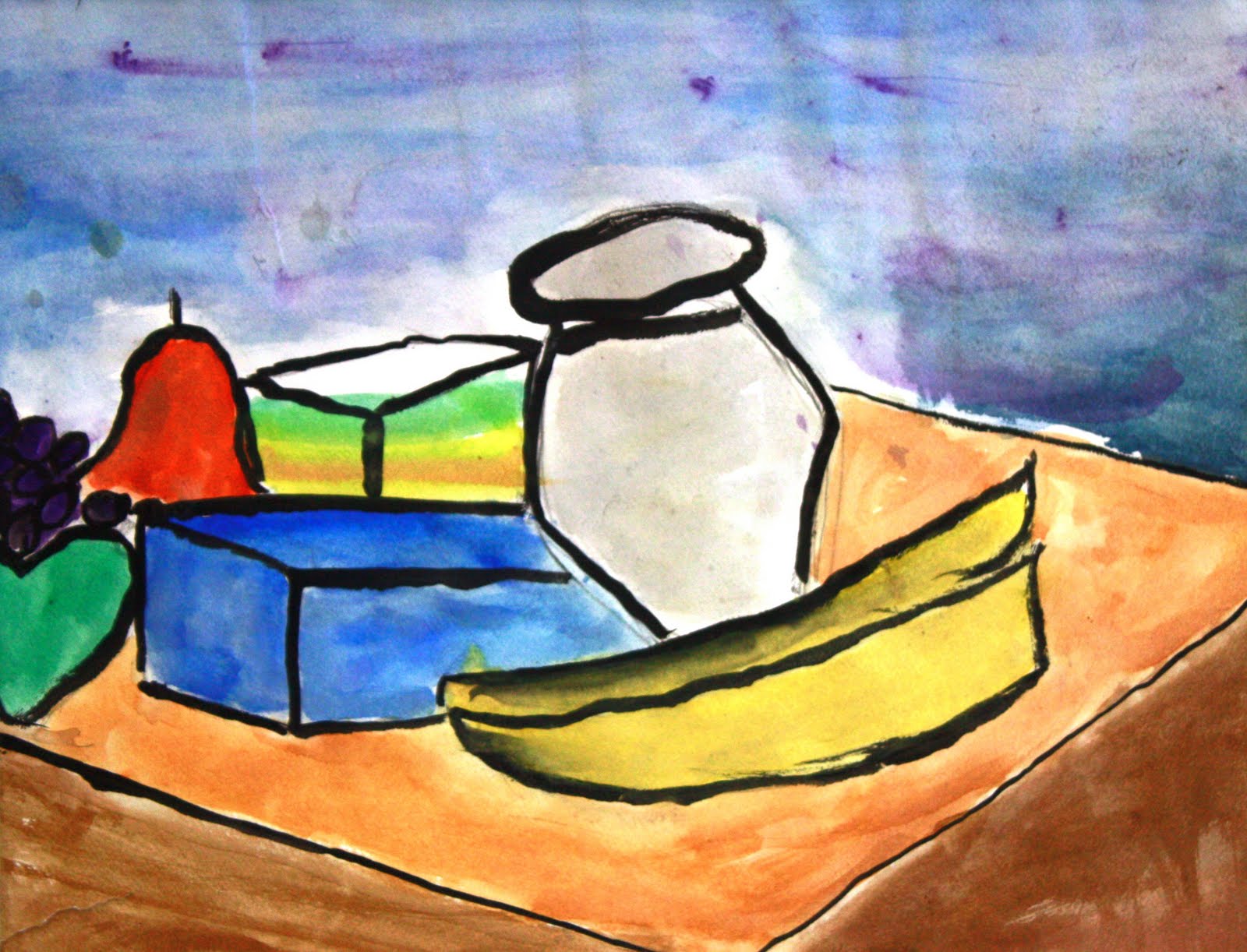 HCZ Upper Elementary/Middle School Art: Sixth Grade Contour Line Still Life