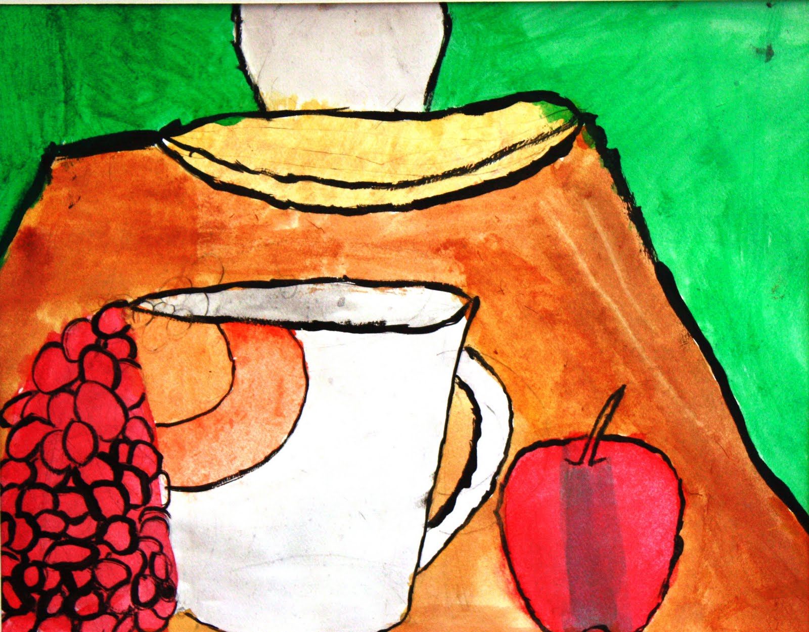 HCZ Upper Elementary/Middle School Art: Sixth Grade Contour Line Still Life