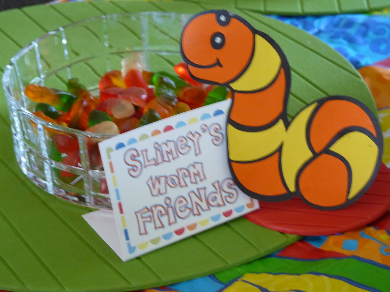 Slimey's worm friends | Sesame street birthday party, Birthday ...