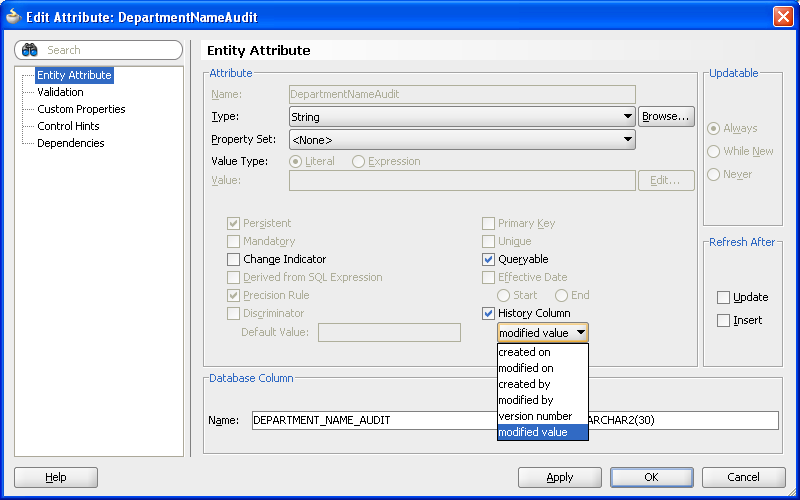 Creating Custom History Types