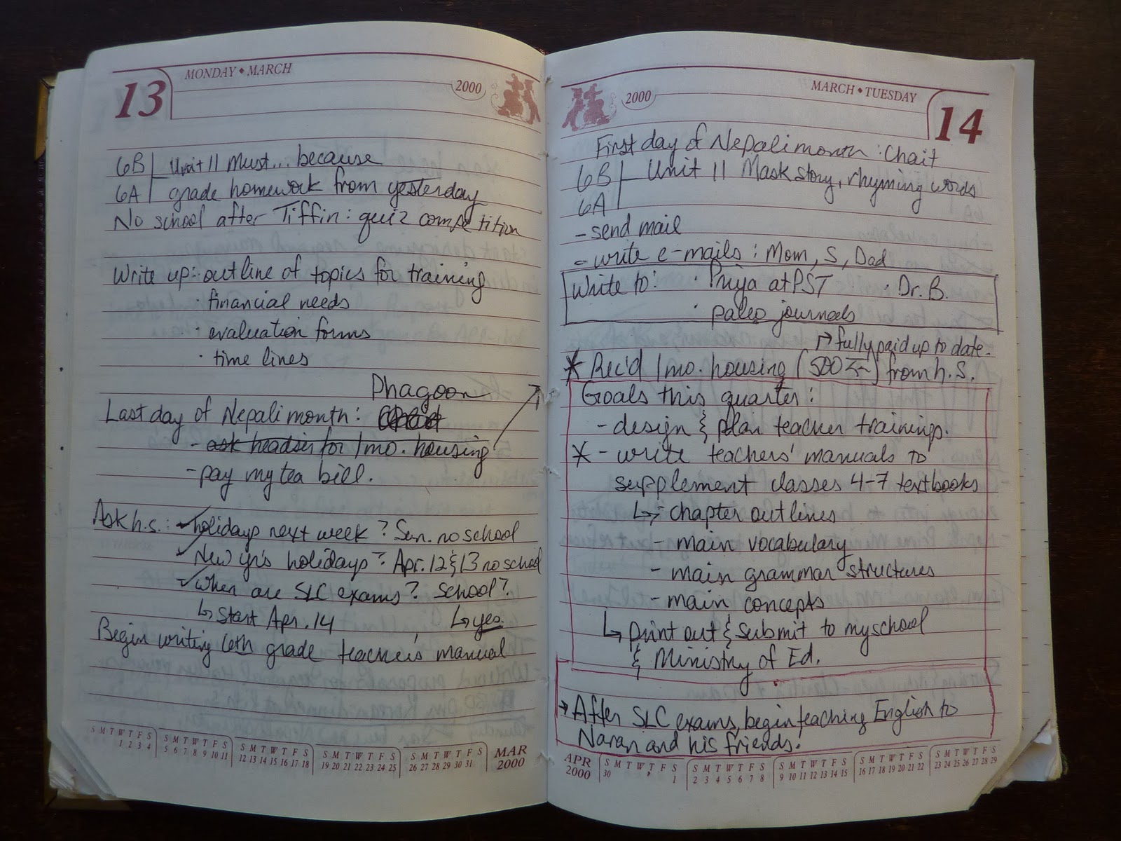 Plannerisms: Ghost of Planners Past #5: Diary 2000