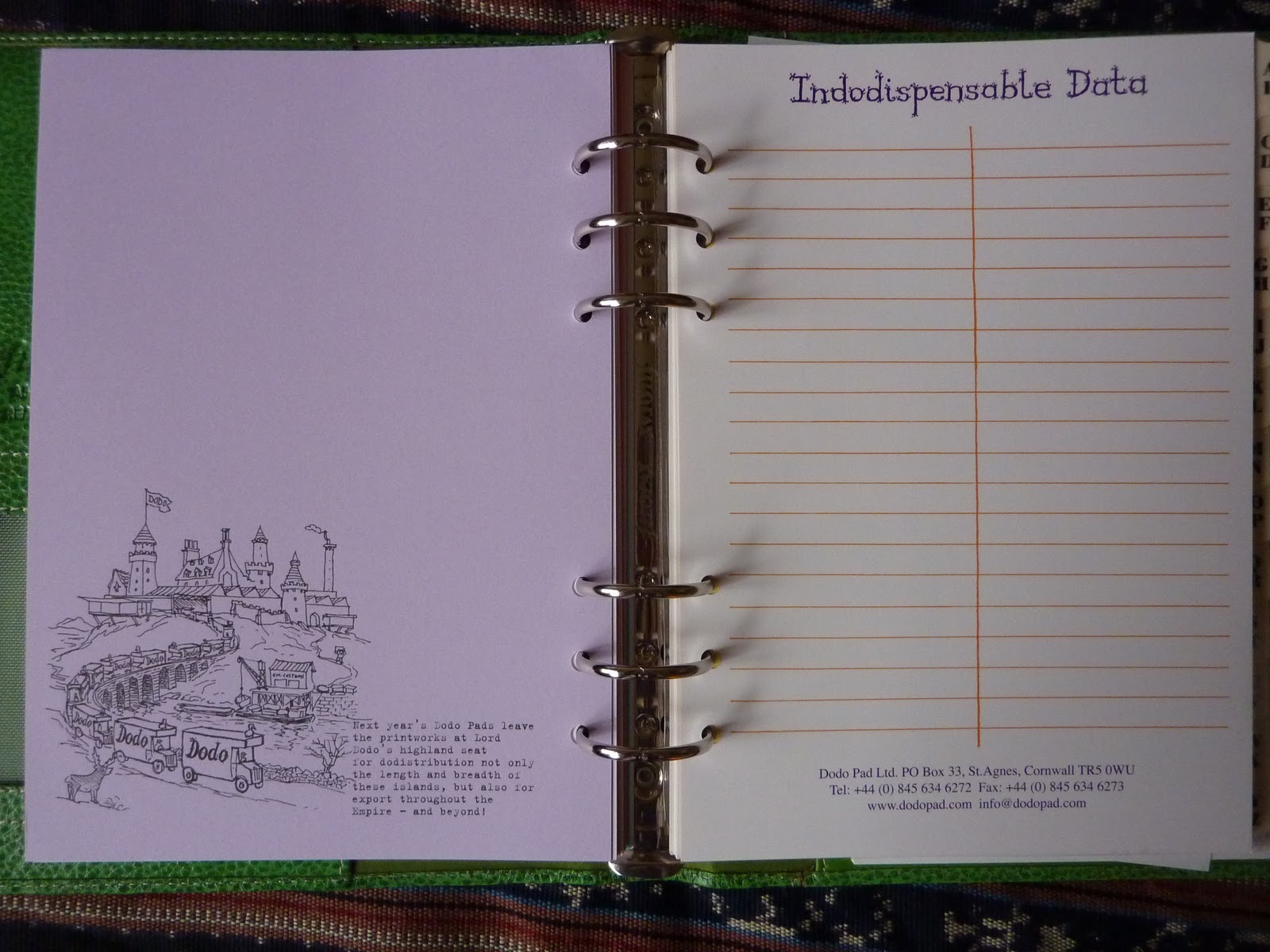 Philofaxy: 2011 Dodo Pad diary A5 Filofax insert