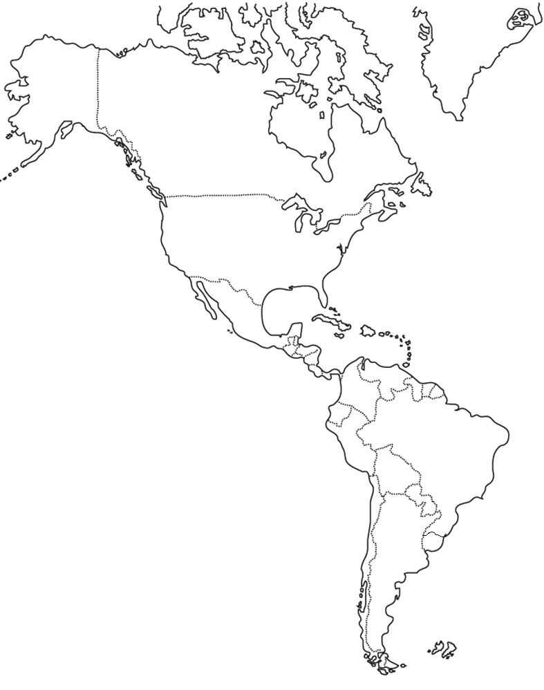 5 BÁSICO - HISTORIA, GEOGRAFÍA Y CIENCIAS SOCIALES: MAPA DE AMÉRICA ...