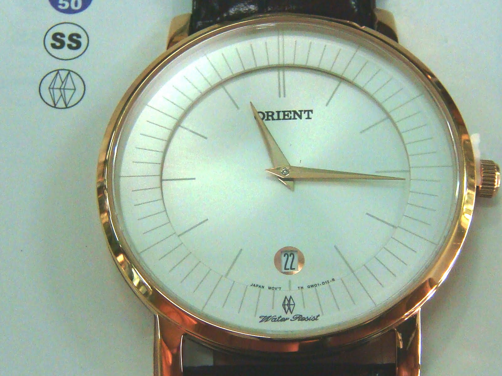 LT Watch Gallery: 136. AFFORDABLE NEW ORIENT SLIM WHITE DIAL WITH ROSE ...