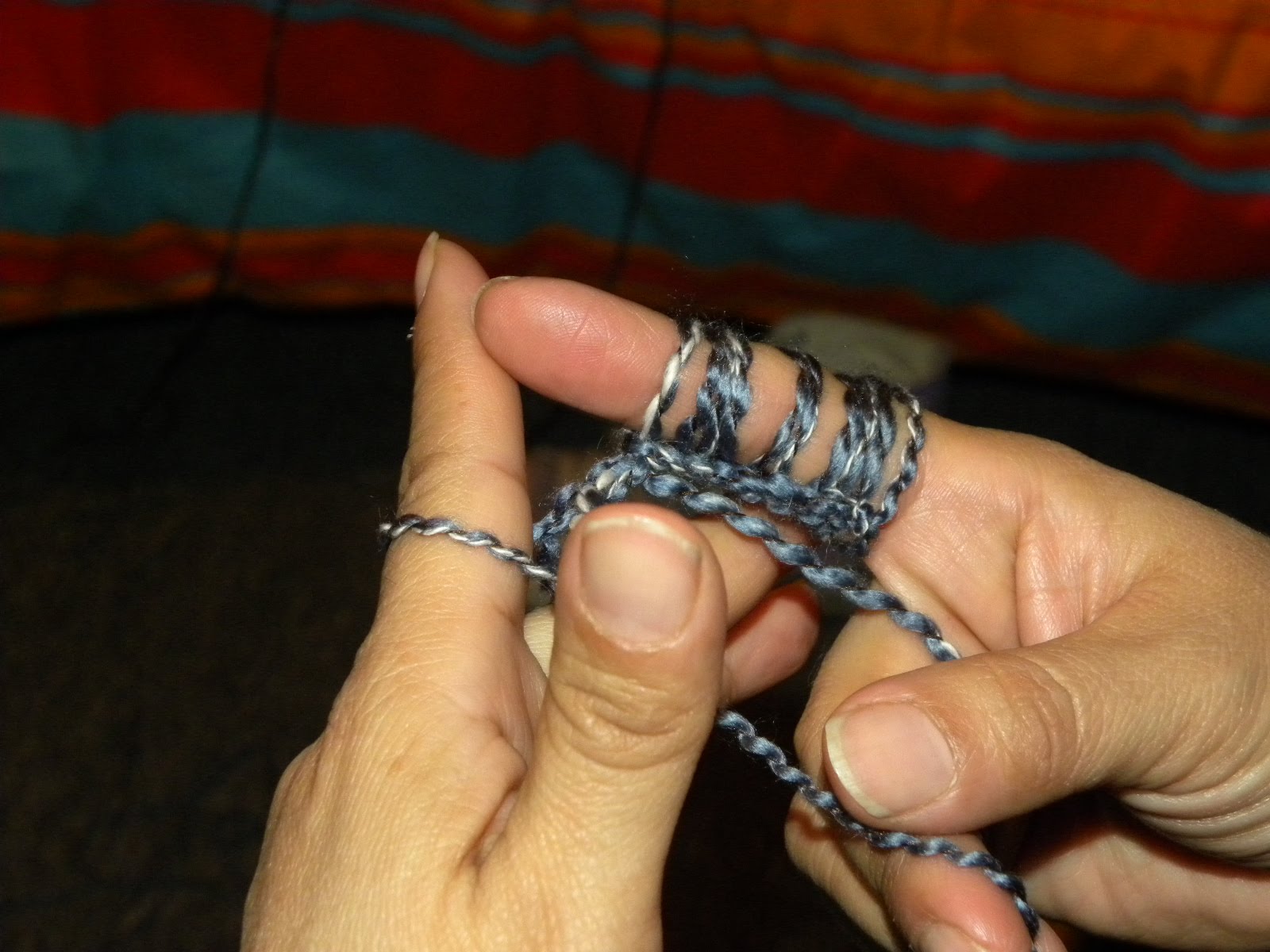 Cositas bonibonitas: Paso a Paso Tejer con los dedos