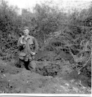 Ken 'N' Viet Nam: Photo Of Me Digging A Foxhole