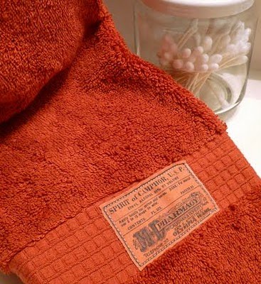 The Steampunk Home: Apothecary Label Hand Towels