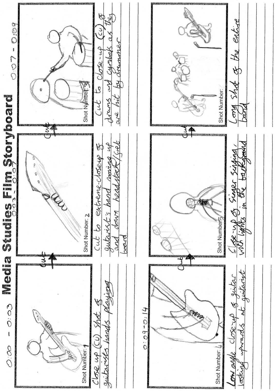 Luke Summers Media A2: Music Video Storyboard