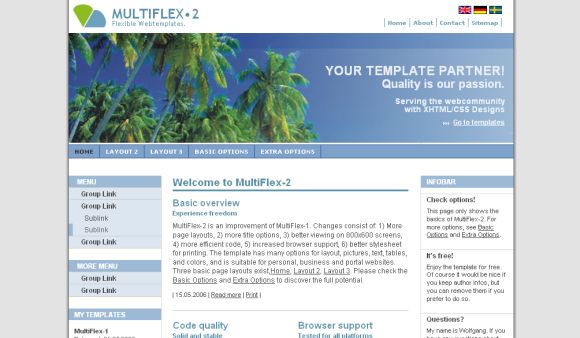 Free Full Website Template Portal Theme Template
