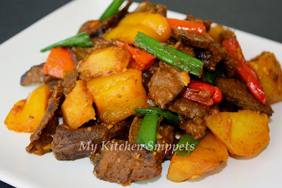 My Kitchen Snippets: Spicy Turmeric Beef