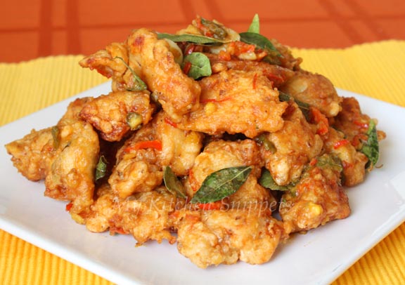 My Kitchen Snippets: Salted Egg Yolk Chicken