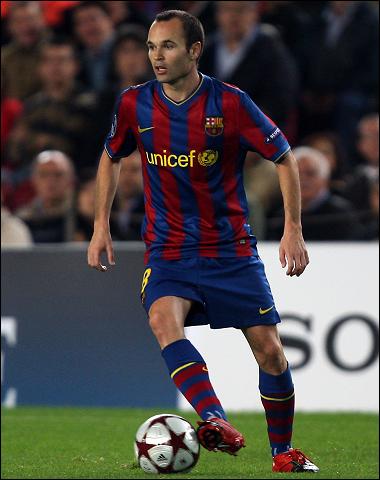 The Best Footballers: Andres Iniesta, the winger football team of Spain