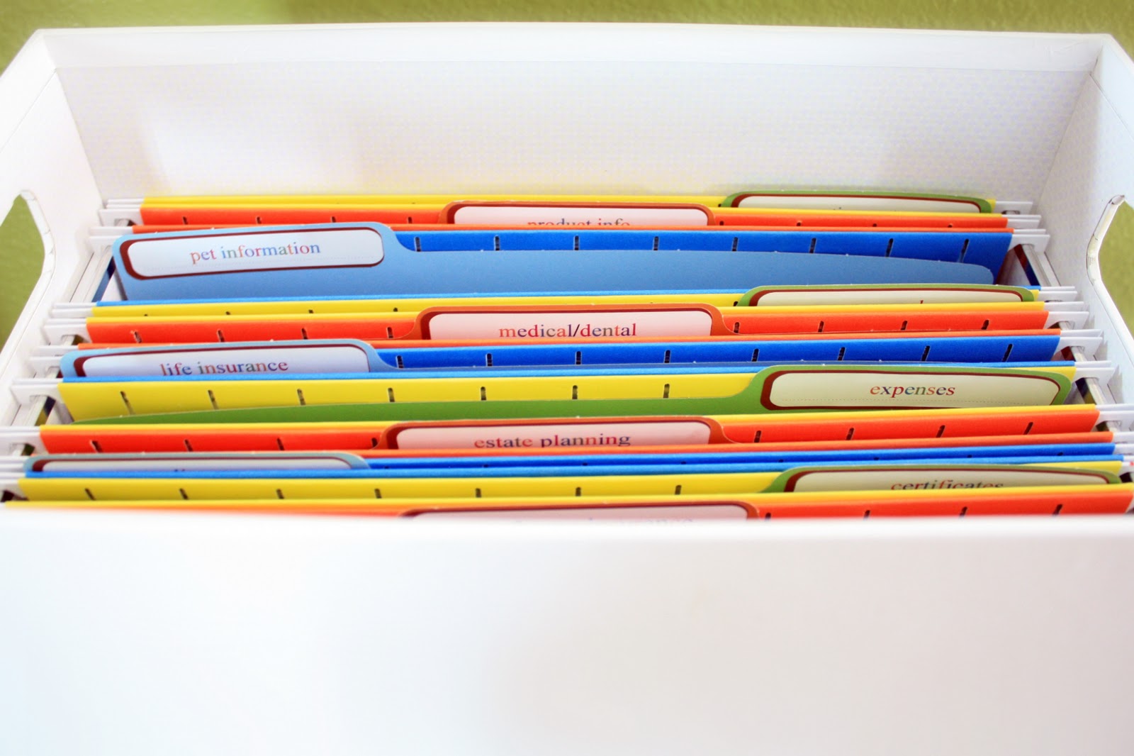 IHeart Organizing: January Challenge: Project Paper {step 2}