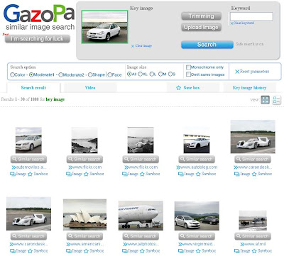 Tecnología habitual: A partir de una imagen buscar imagenes similares