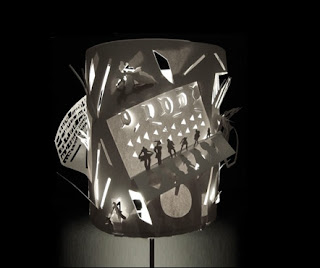 11 Seconds: Recycled paper Lampshades