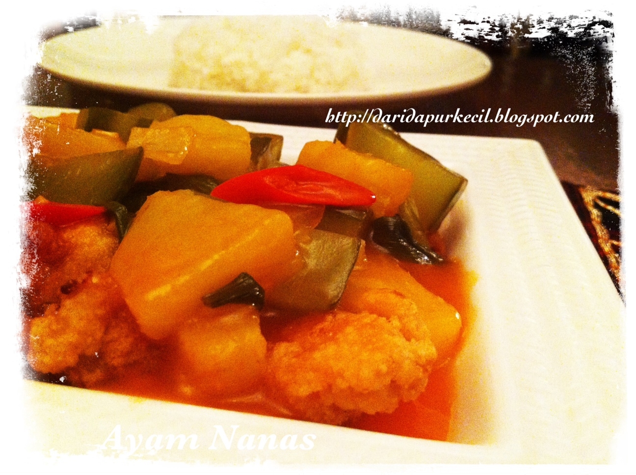 Cooking with love, for the loved ones: Ayam Nanas