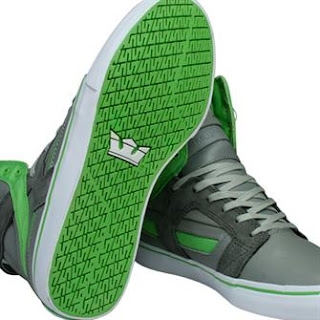 CARI SEPATU: Supra Skytop 2 Shoes - Green-Lime-Suede